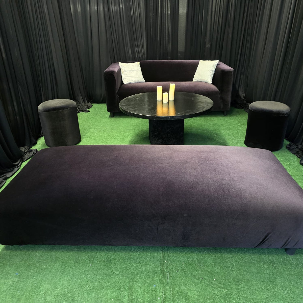 BLACK Velvet Set 9-10 ppl – Lounge Party Rentals