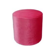 Round Ottoman HOT PINK – Lounge Party Rentals
