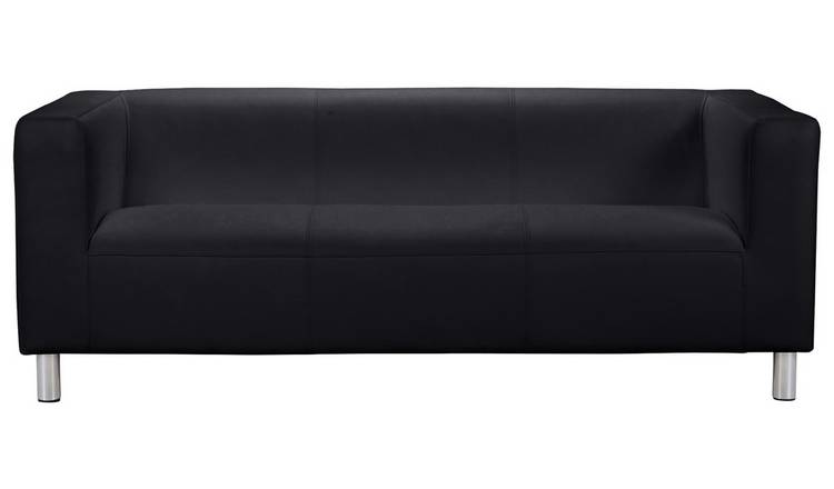 Black Sofa VELVET 6' – Lounge Party Rentals