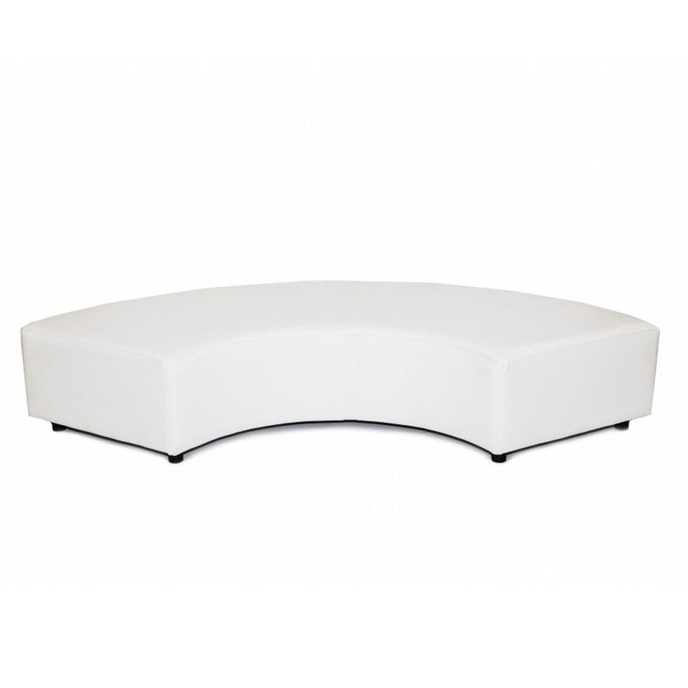 Curved Bench / Ottoman 8' – Lounge Party Rentals