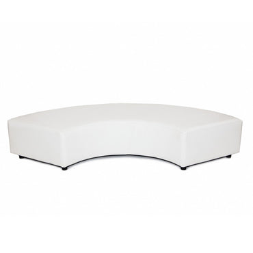 Curved Bench / Ottoman 8' – Lounge Party Rentals