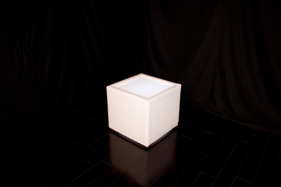 LED Lighted SQUARE TABLE - coffee table / end table (Changing Colors ...