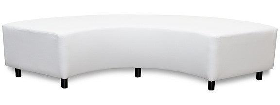Curved Bench / Ottoman 8' – Lounge Party Rentals